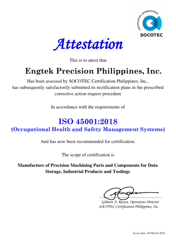 Achievement - Engtek